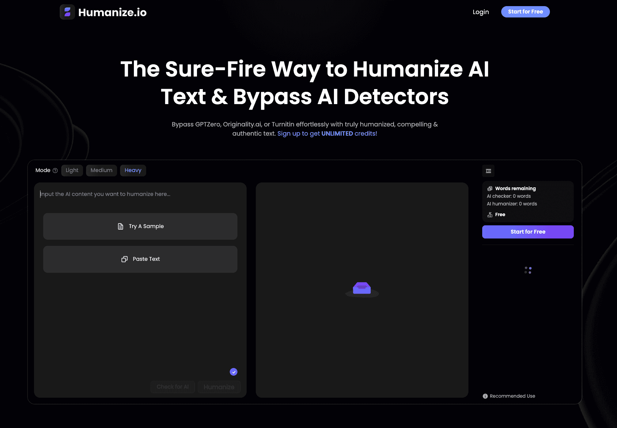 Humanize.io: Transform AI Text into Authentic, Undetectable Content (100% Free)